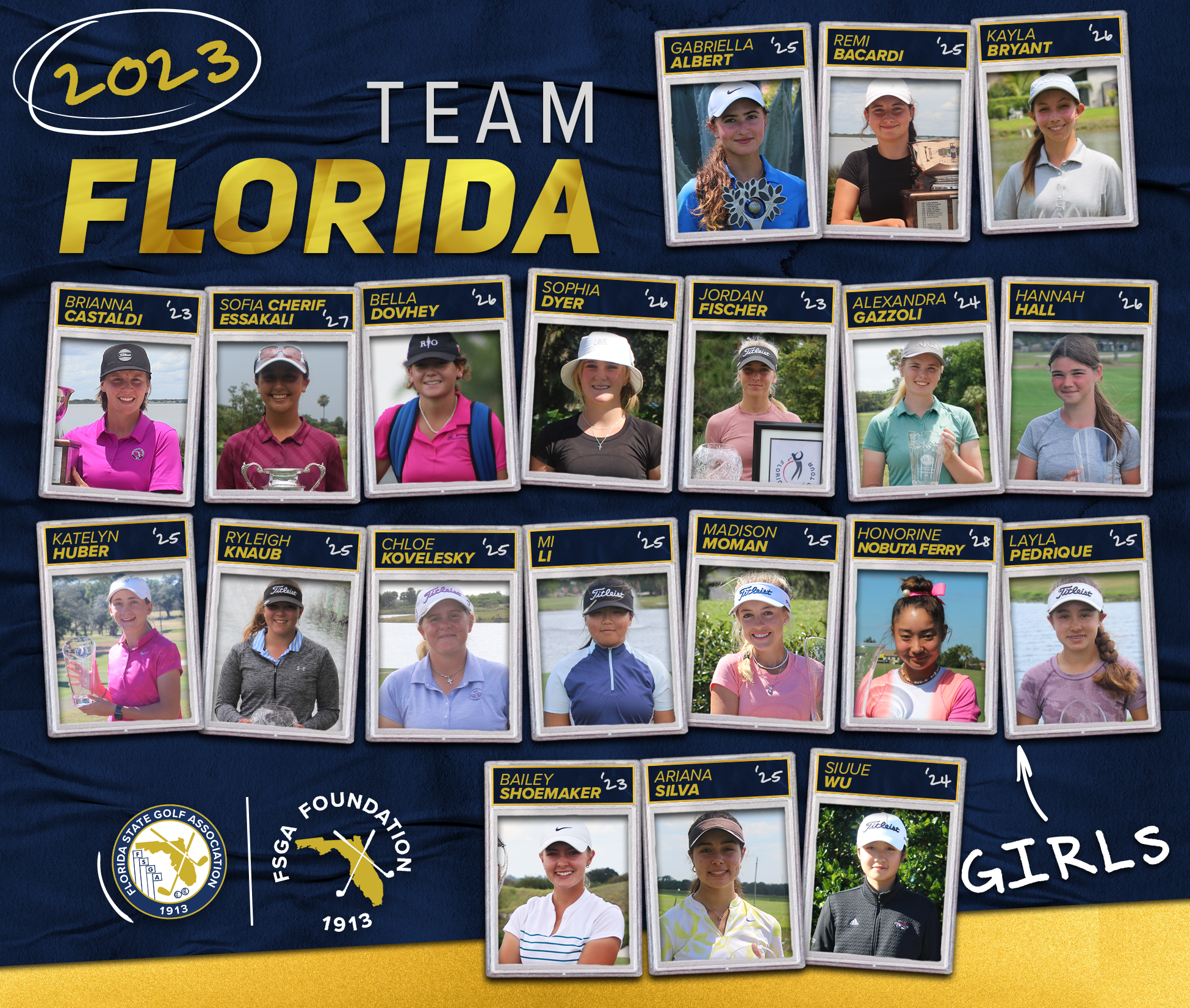 Forty Junior Golfers Named to 2024 Team FL - FSGA